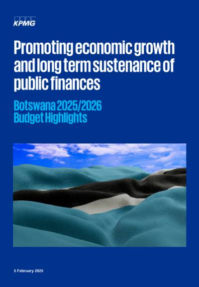 Botswana Budget Highlights 2025/26 - KPMG South Africa