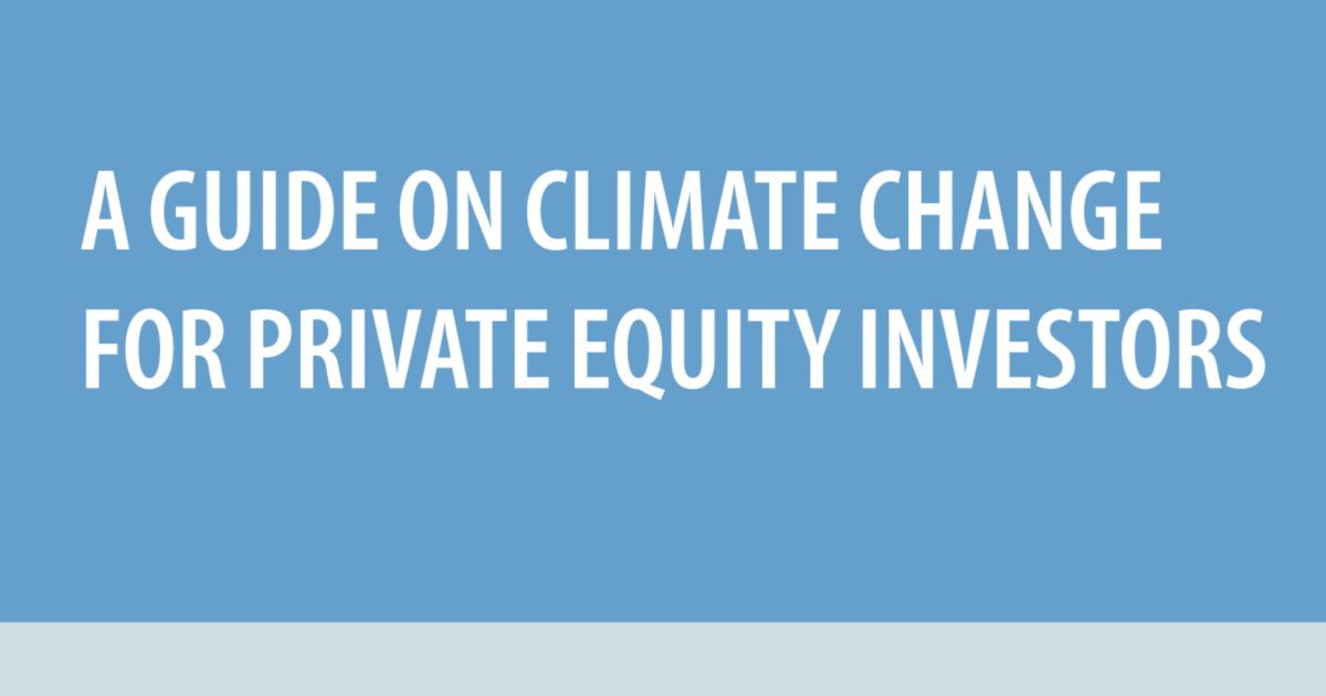 A Guide on Climate Change for Private Equity Investors - KPMG Cayman ...
