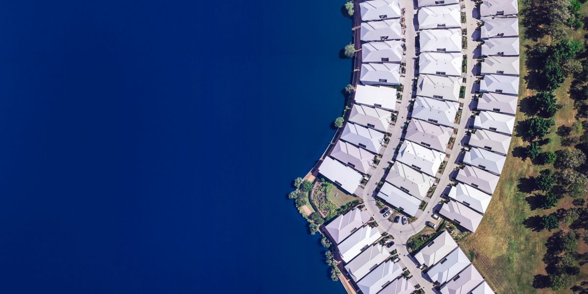 New Home Subdivision Aerial