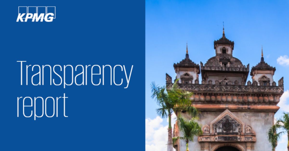 KPMG in Laos Transparency Report 2016 - KPMG Thailand