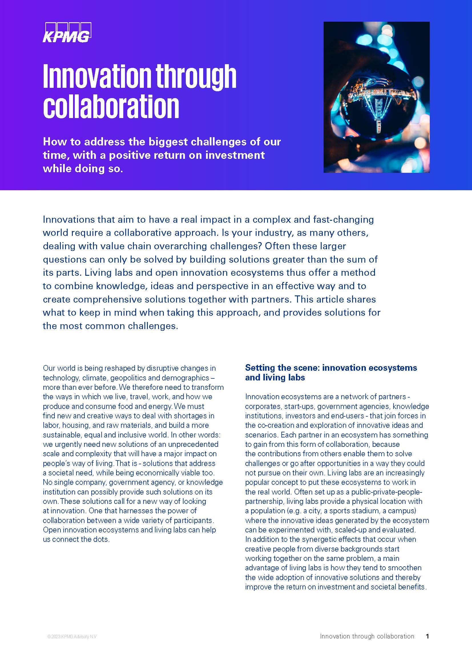 Innovation Services - KPMG Netherlands