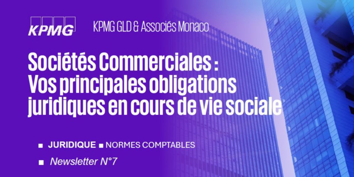 Obligations juridiques des Sociétés Commerciales - KPMG Monaco